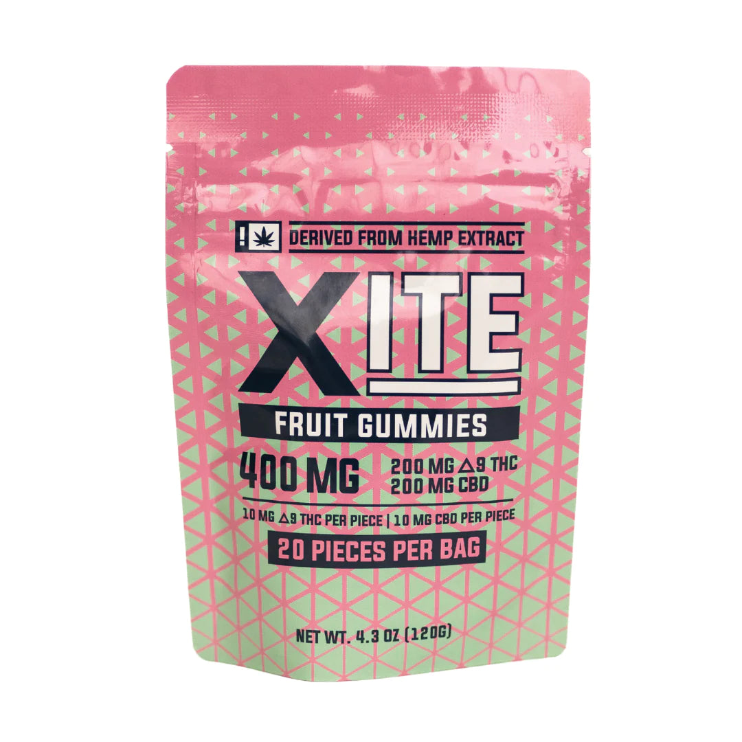 D9 Gummies - 400 MG - Fruit Gummies - 20ct - Xite