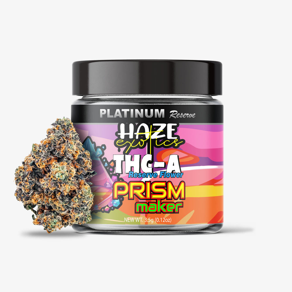 THC-A Flower / Prism Maker / 3.5g Jar / Haze Exotics Platinum Reserve