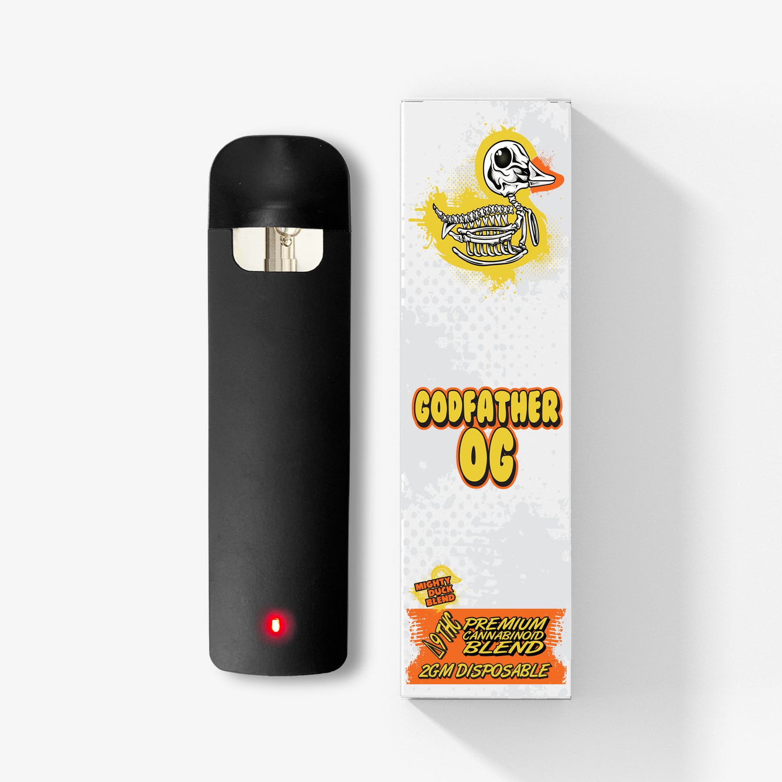 Delta 9 THC Disposable - 2g - Godfather OG - Rubber Duckie